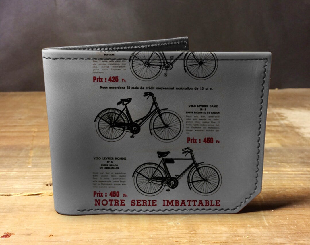 Mens Leather Wallet, Mens Wallet, Bicycle Wallet, Leather Wallet, Slim ...