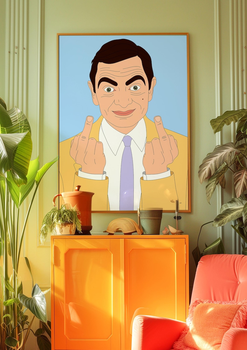 Mr. Bean | Rowan Atkinson | Poster | Home Decor - Etsy