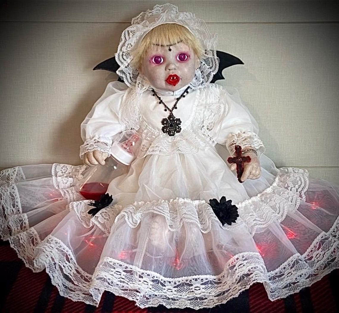 OOAK One-of-a-kind Hand-painted Reborn Vampiress Selene Lunar Goddess ...