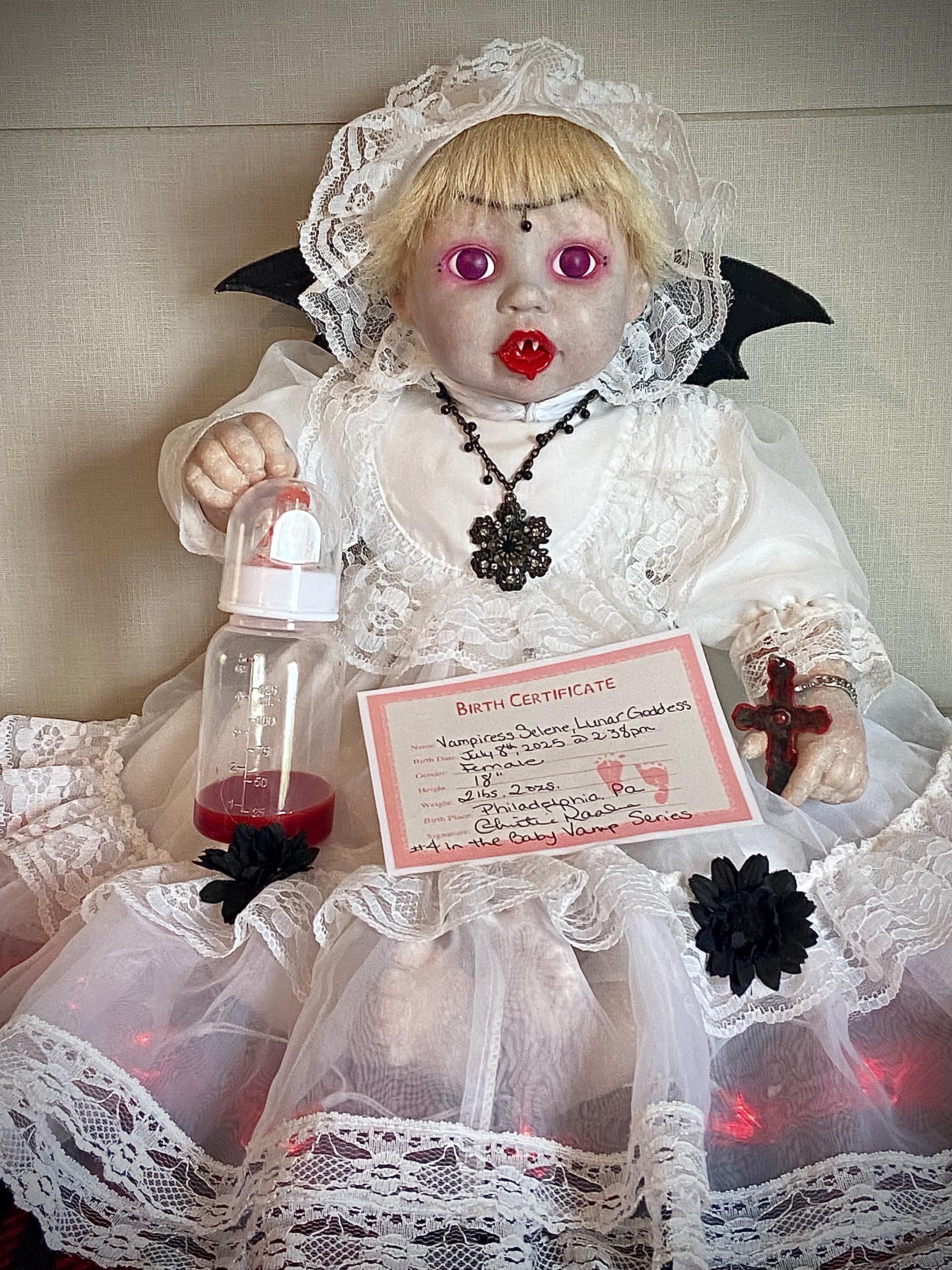 OOAK One-of-a-kind Hand-painted Reborn Vampiress Selene Lunar Goddess ...