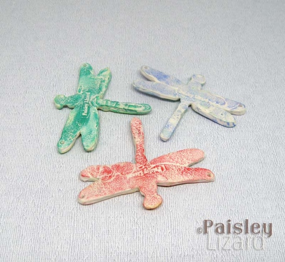 Polymer Clay Dragon Fly Charm
