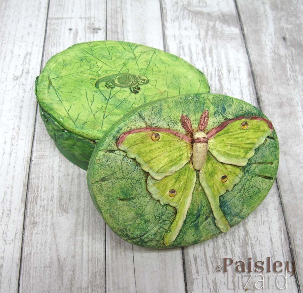 Luna Moth Jewelry Keepsake Box - Etsy