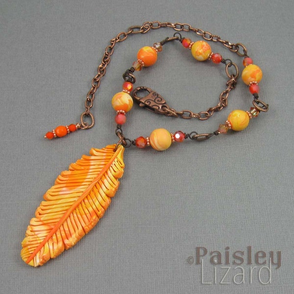 Feather Necklace - Etsy