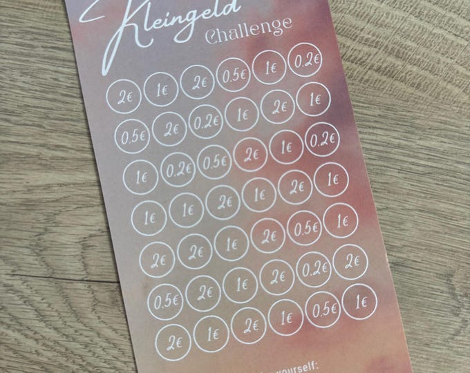 Kleingeld Challenge / A6 Grösse - Etsy Österreich