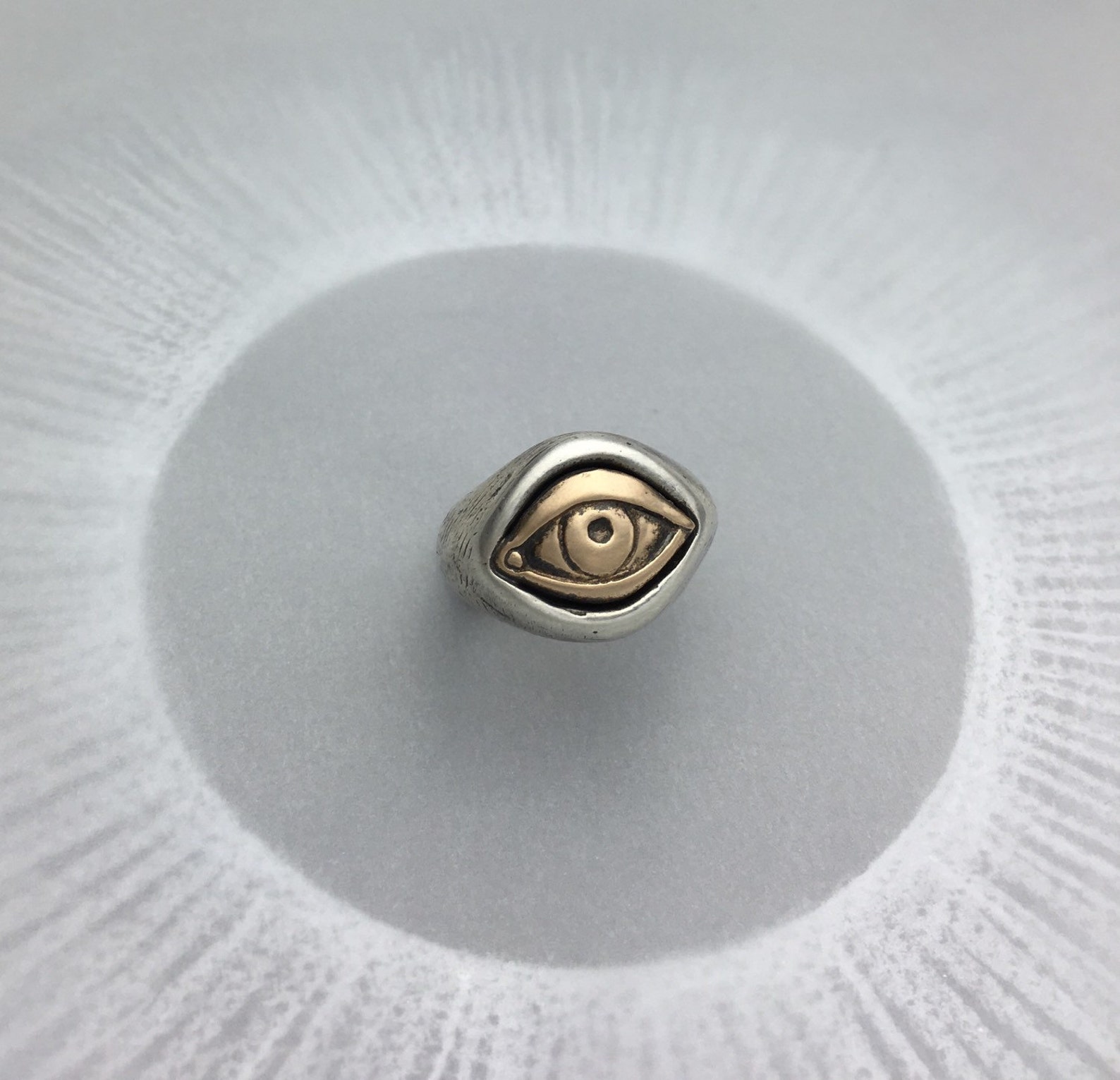 Illuminati Visionary Occult Ring Evil Eye Ring Protective | Etsy