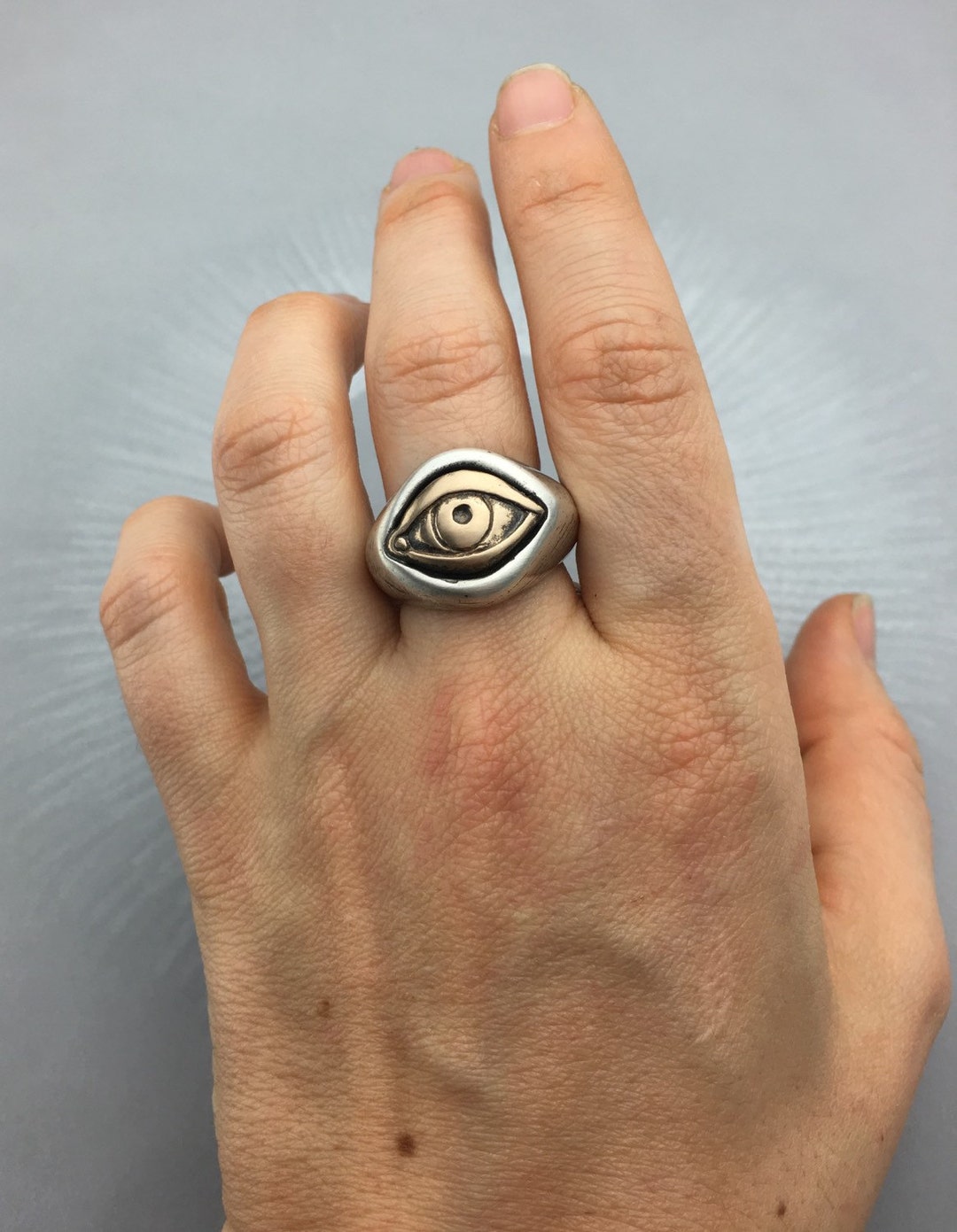 Illuminati Visionary Occult Ring, Evil Eye Ring, Protective Ring - Etsy