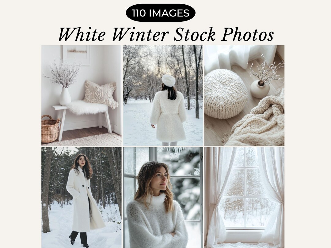 White Winter Aesthetic Stock Photos Cozy Winter Photos Winter Fashion ...