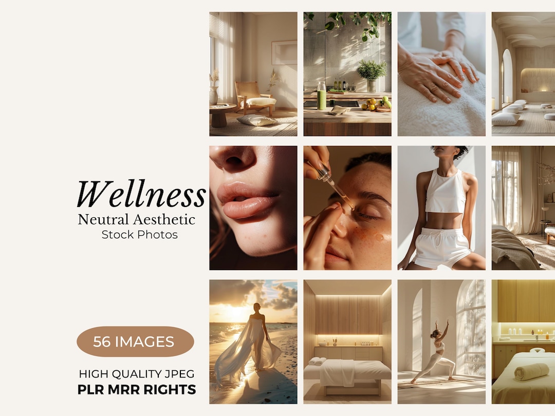 Neutral Wellness Aesthetic Stock Photos Health Self-care Lifestyle ...