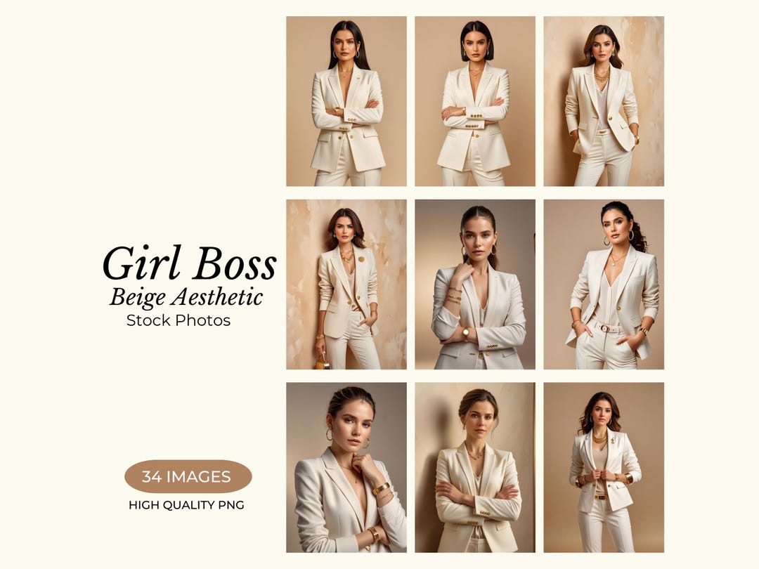 Girl Boss Beige Aesthetic Stock Photos Aesthetic Girl Boss Stock Photos ...