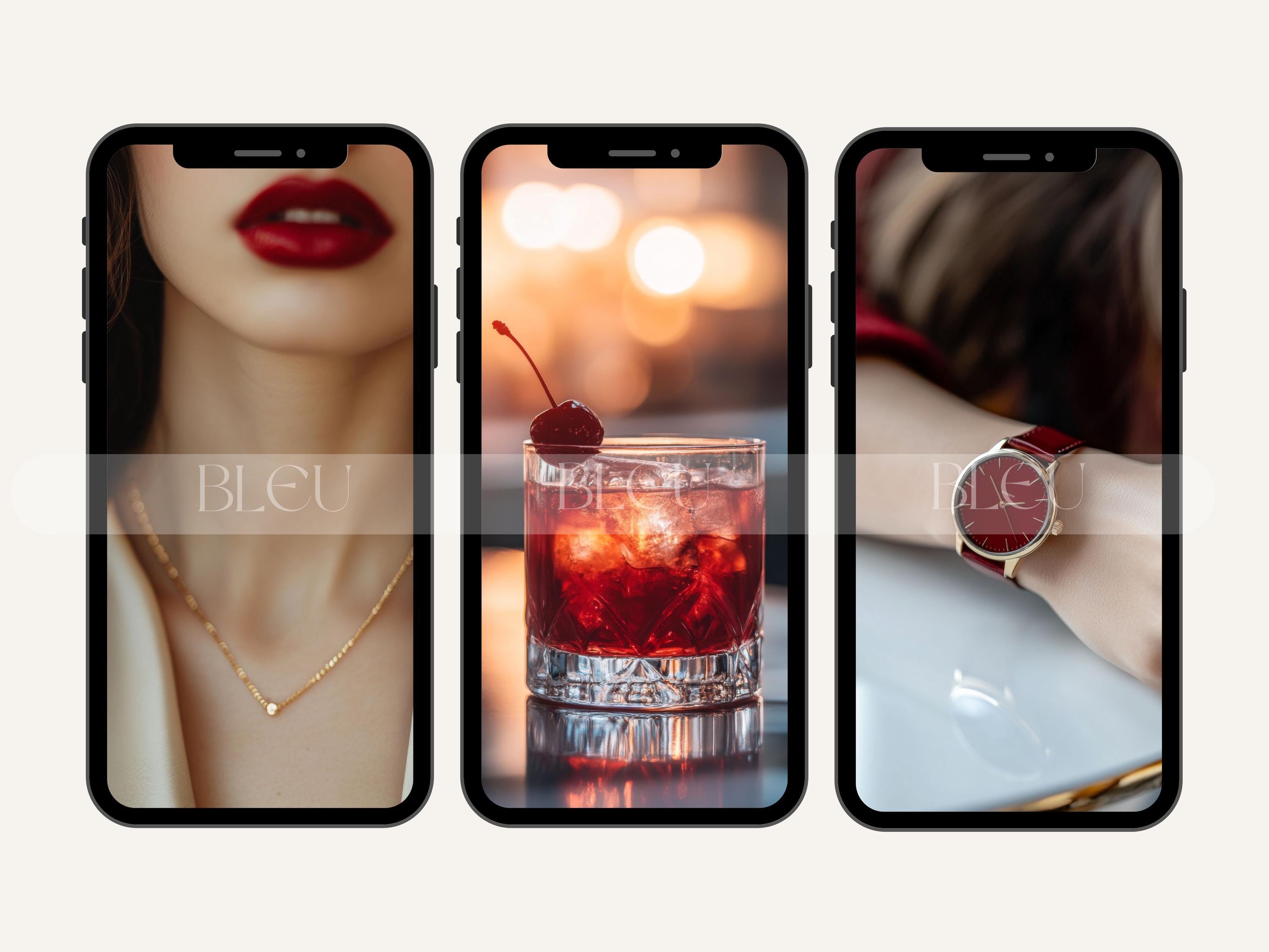 Cherry Red Aesthetic Stock Photos for Instagram Reels Cover Photo ...