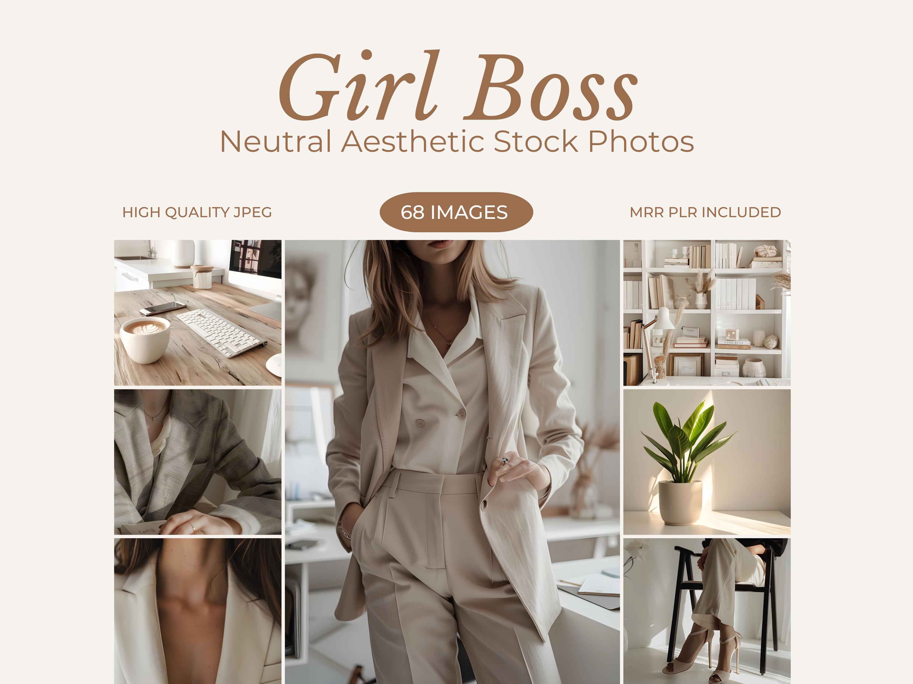 Girl Boss Neutral Aesthetic Stock Photos Aesthetic Girl Boss Luxury ...