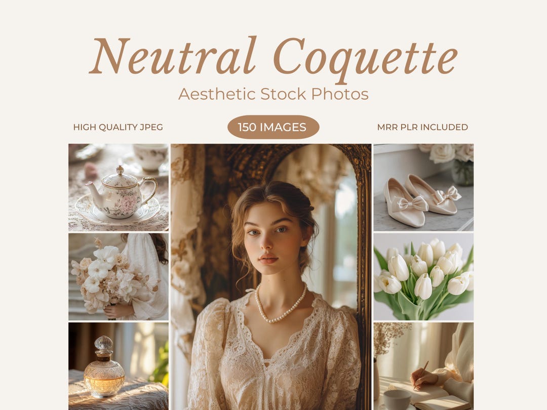 Neutral Coquette Aesthetic Stock Photos Faceless Coquette Instagram ...