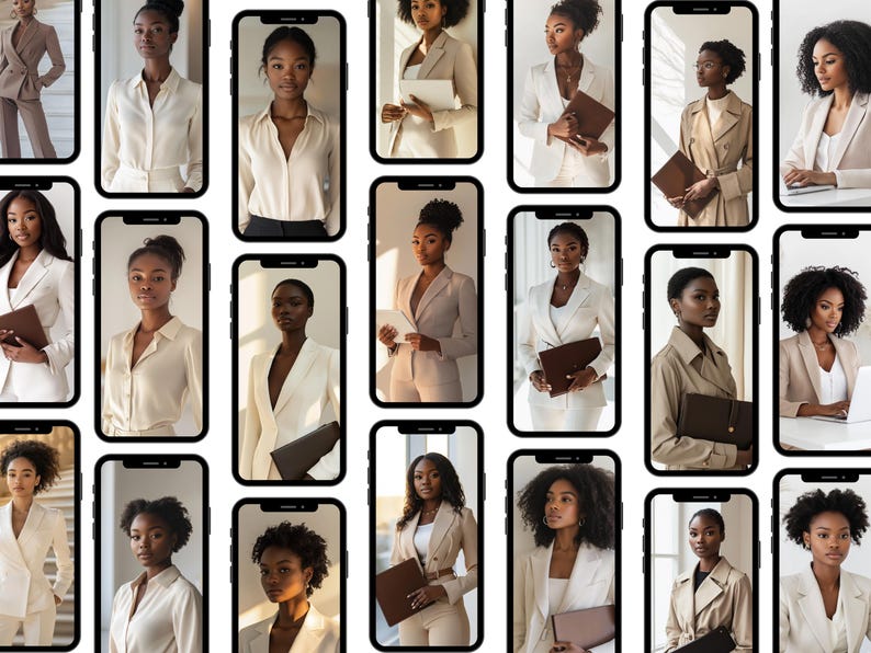 Melanin Girl Boss Neutral Aesthetic Stock Photos Melanin Girl Boss Luxury Woman Instagram Photos ...