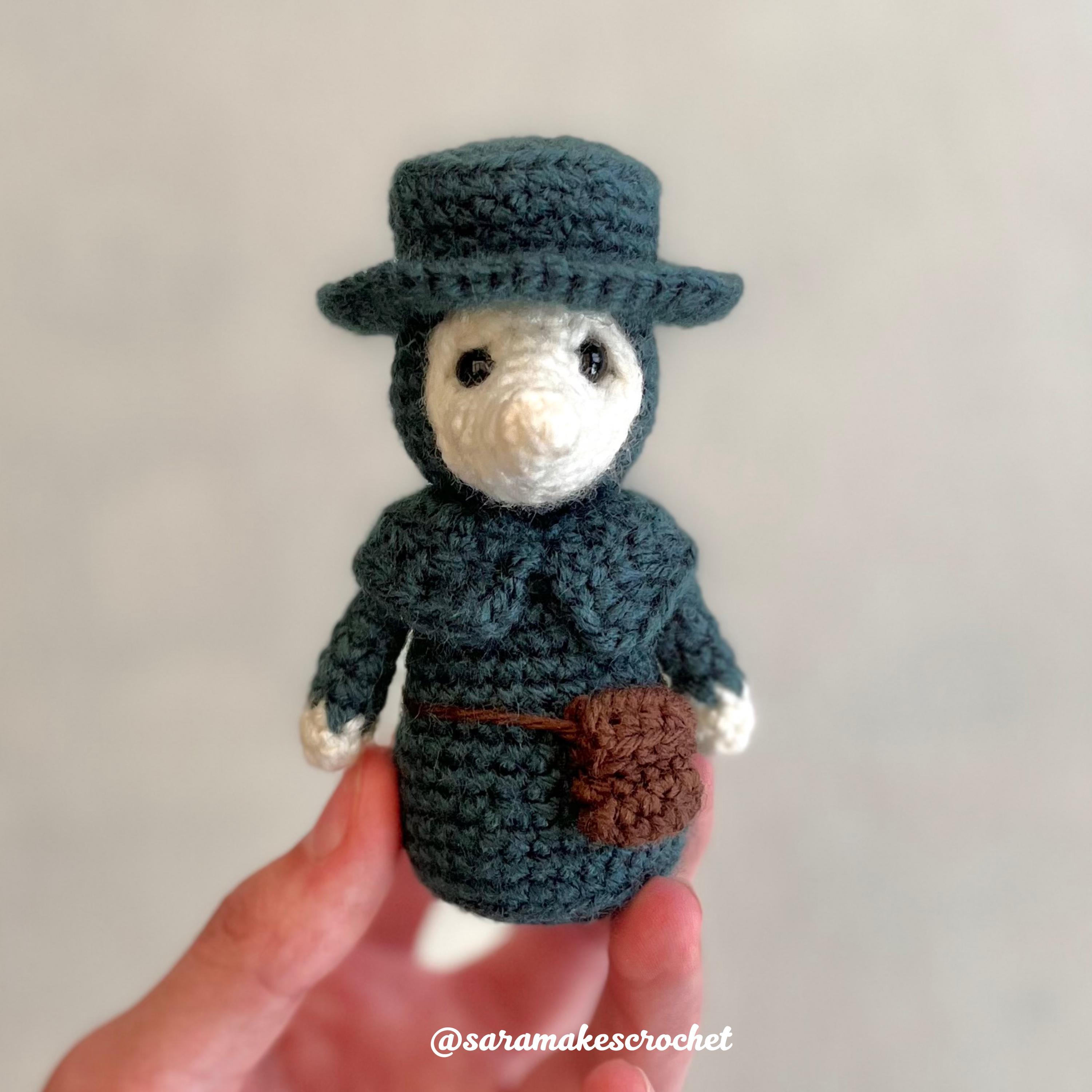 Paul the Plague Doctor Crochet Pattern | Two Versions PDF (digital ...