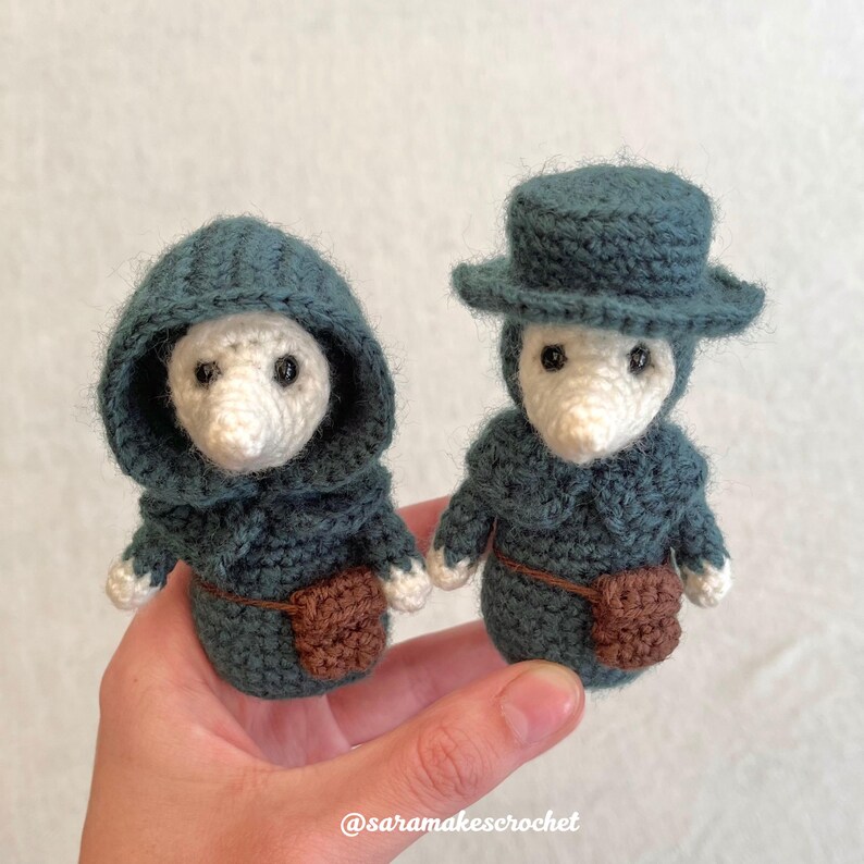Paul the Plague Doctor Crochet Pattern | Two Versions PDF (digital ...