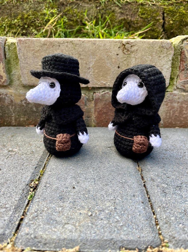 Crochet Plague Doctor Pattern | Plague Doctor Amigurumi Plush Pattern ...