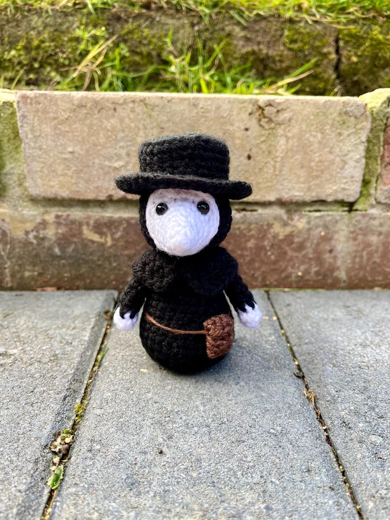 Crochet Plague Doctor Pattern | Plague Doctor Amigurumi Plush | Crochet ...