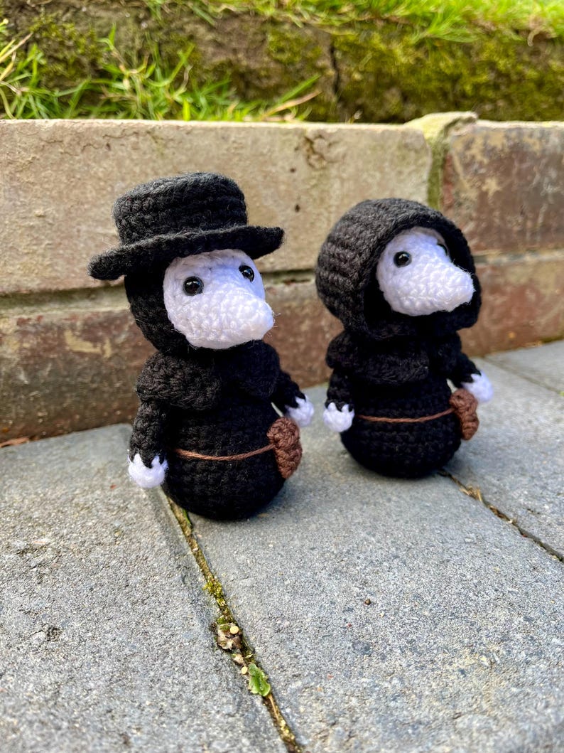 Crochet Plague Doctor Pattern | Plague Doctor Amigurumi Plush Pattern ...