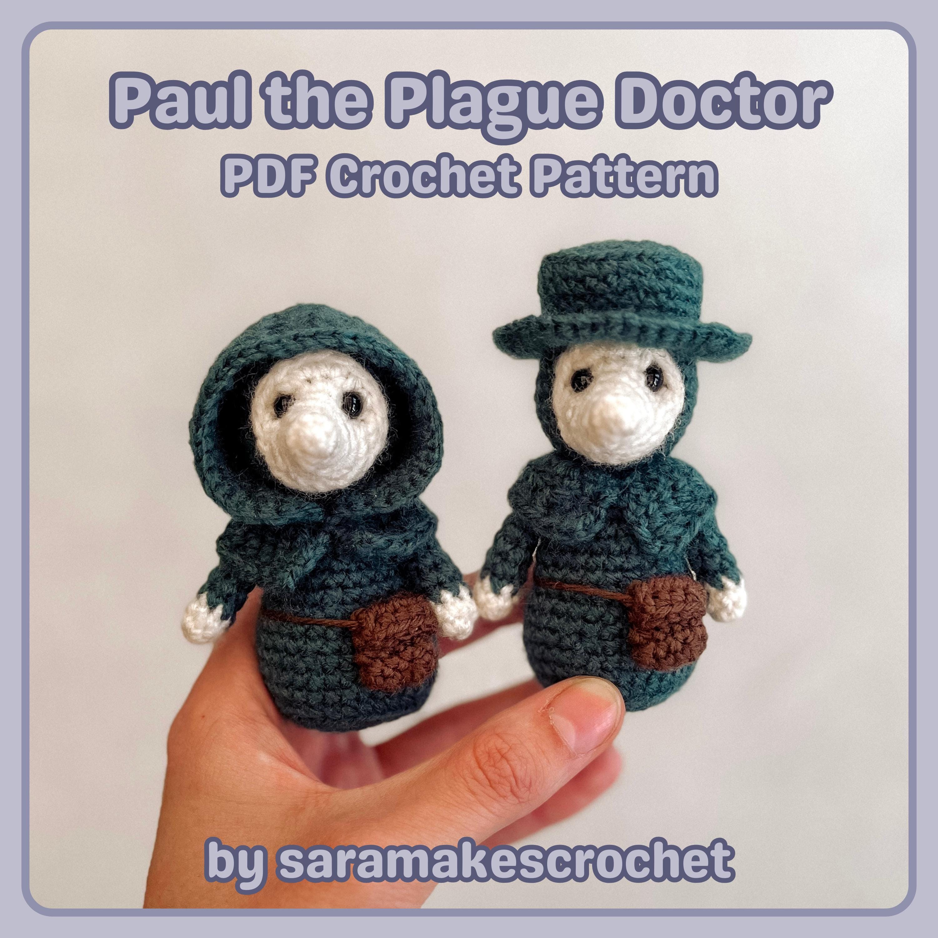 Paul the Plague Doctor Crochet Pattern | Two Versions PDF (digital ...