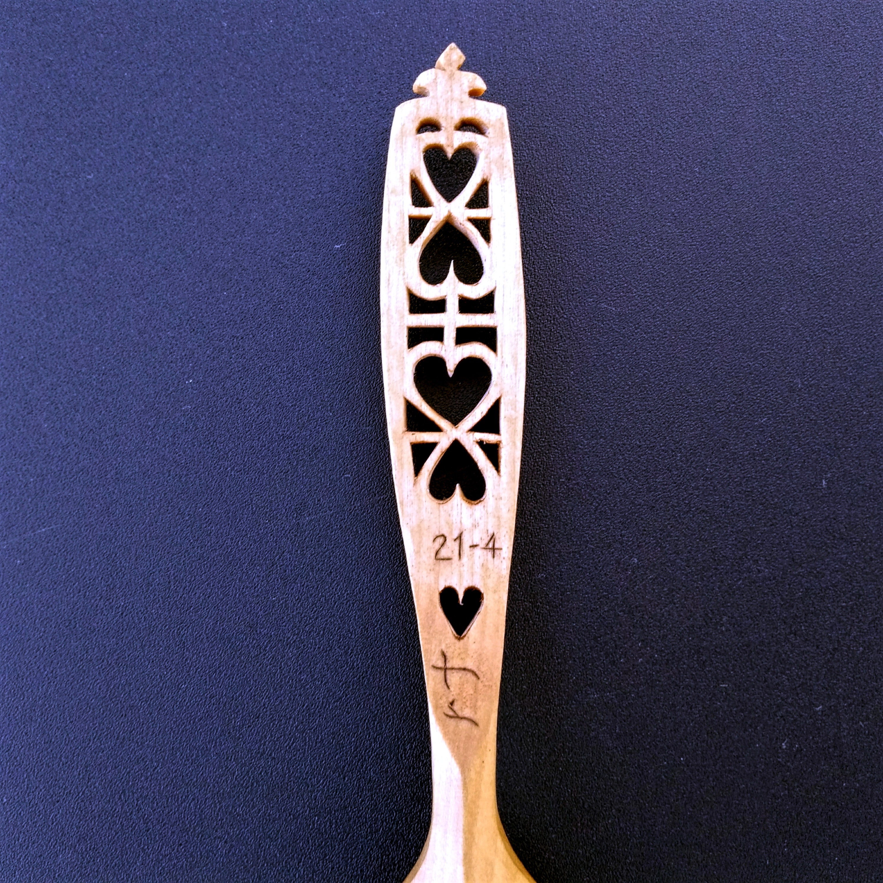 Hand Carved Wood Spoon, Scandinavian Romantic Gift Spoon, Lovespoon ...