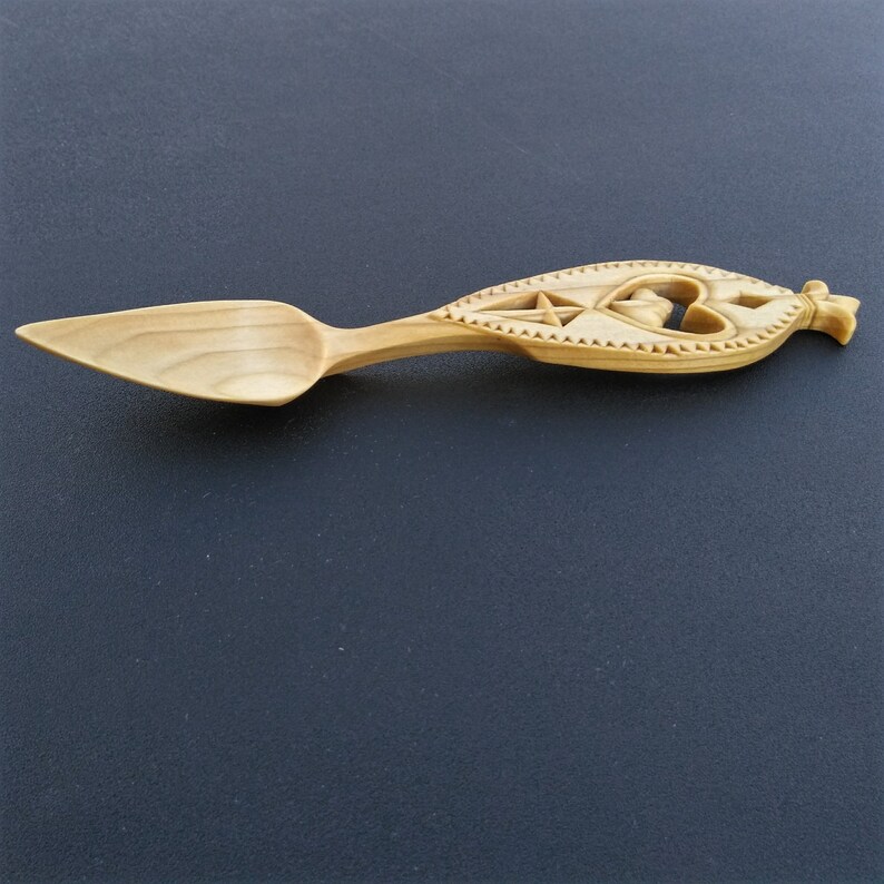 Celtic Lovespoon Hand Carved Wood Spoon Love's Embrace - Etsy