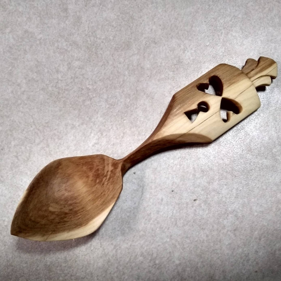 Hand Carved No Power Wooden Spoon Bob Tinsley the Art of Romance ...