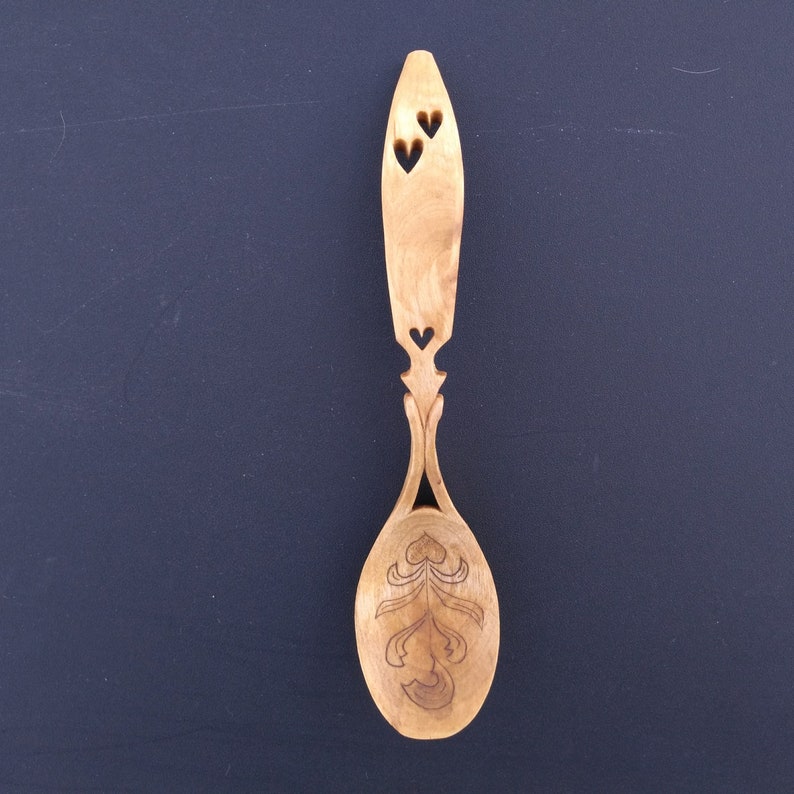 Scandinavian Proposal Gift, Romantic Hand Carved Wood Spoon for ...