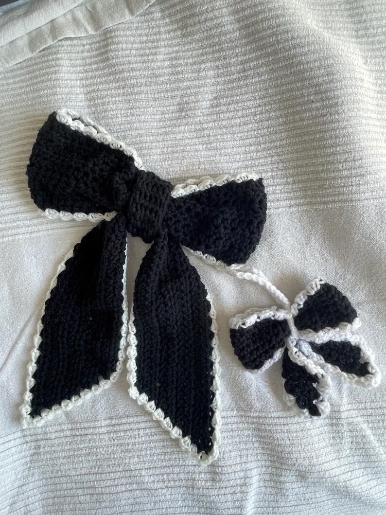 Crochet Bow Pattern PDF, DIGITAL Download, Elegant Large &small Bow ...