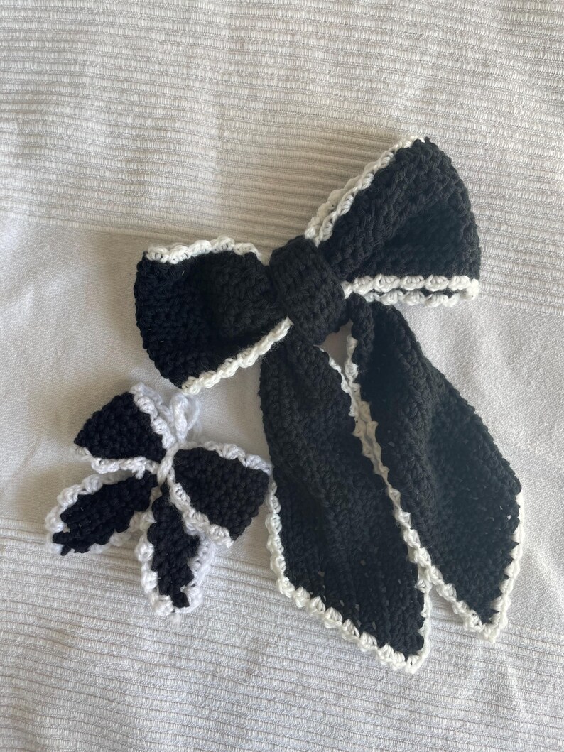 Crochet Bow Pattern PDF, DIGITAL Download, Elegant Large &small Bow ...