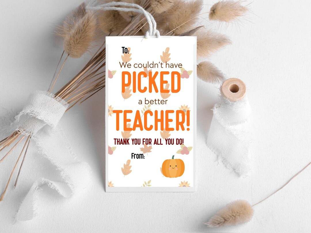 Editable Fall Appreciation Tag - Thank You, Canva Template (digital ...