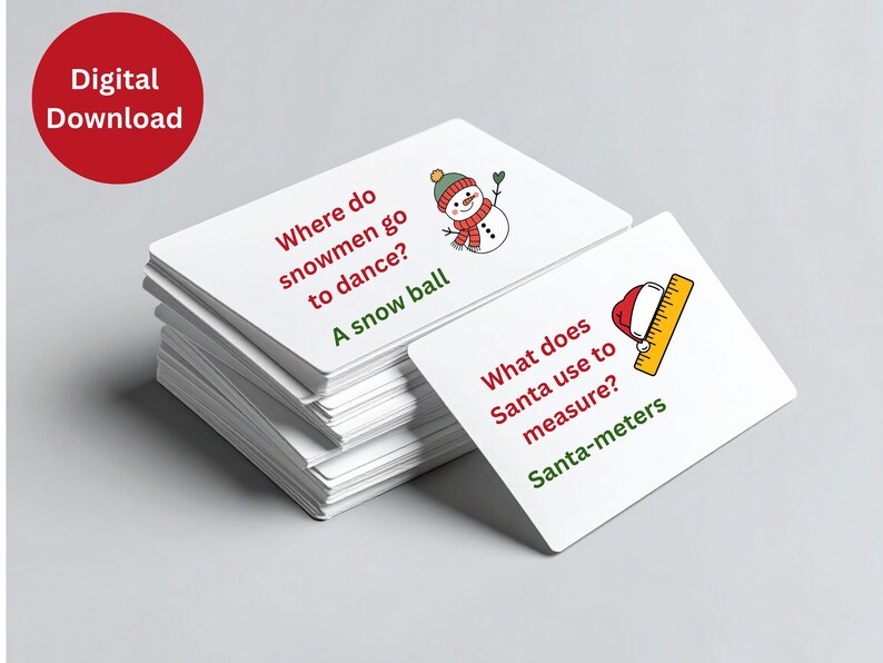 Christmas Jokes & Riddles – Advent Calendar Printable (digital Download ...