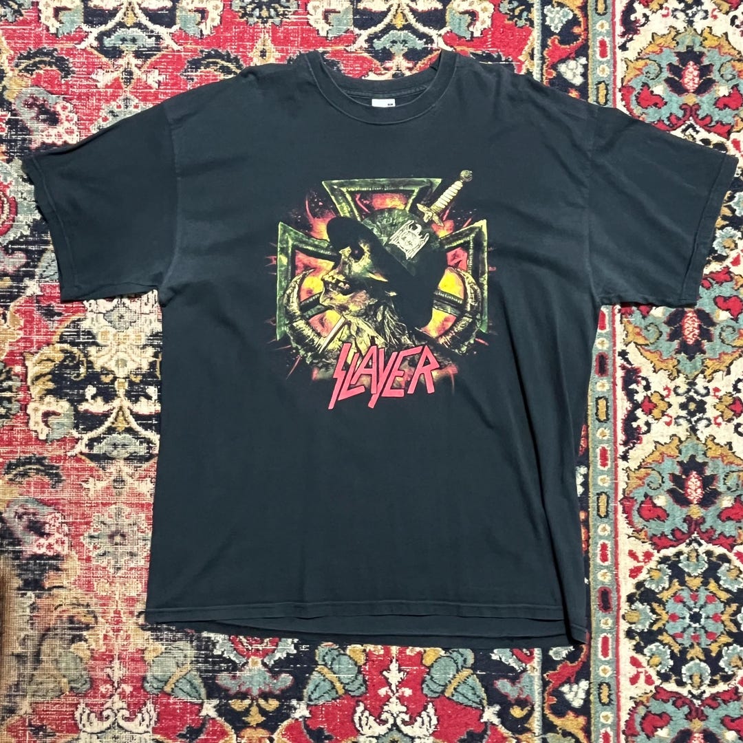 Vintage Slayer 2004 Tour T-shirt Metal Band Tee Black Size XL - Etsy