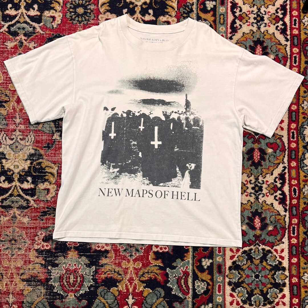 Vintage 2000s New Maps of Hell T-shirt Punk Hardcore Metal Goth Tee ...