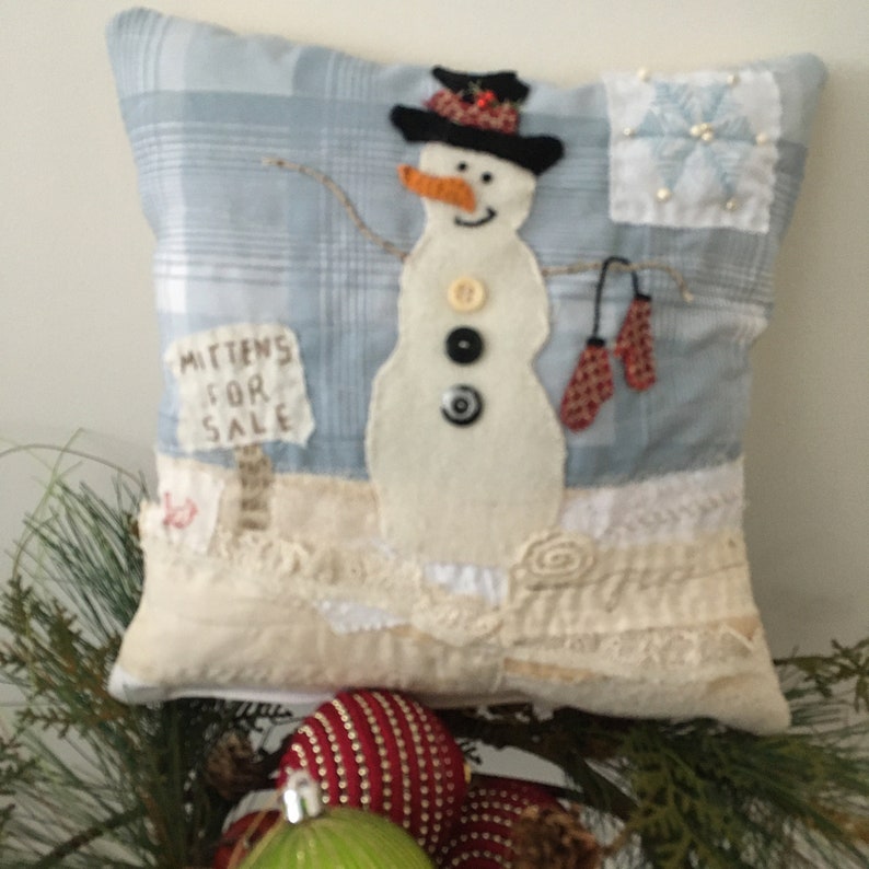 Digital Pattern mittens for Sale Snowman for - Etsy