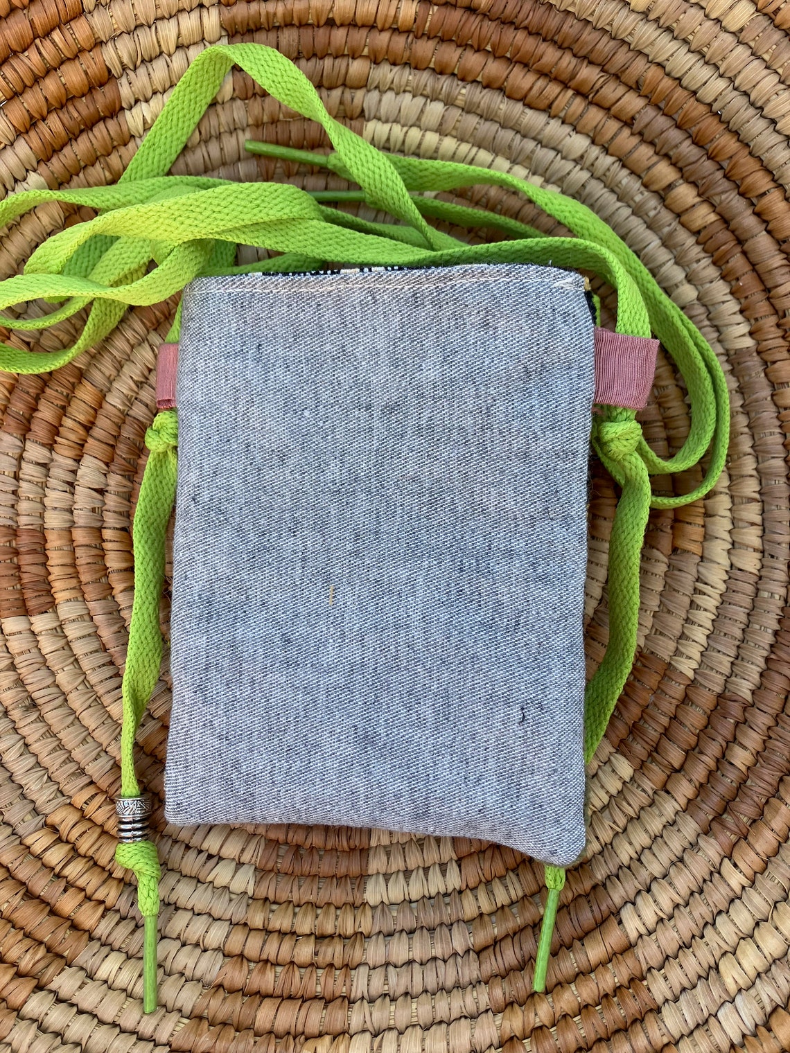 Boho Fabric Necklace Pouch, Textile Amulet, Art to Wear - Etsy