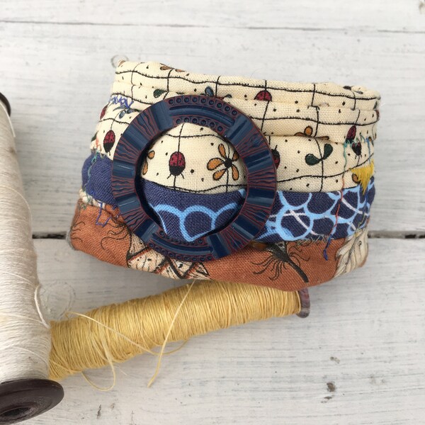 Fabric Cuff Bracelet - Etsy