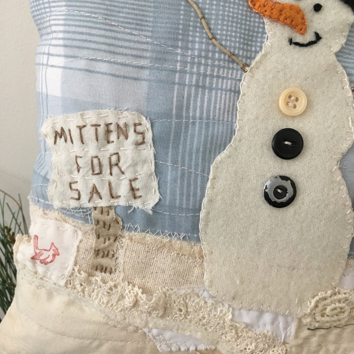 Digital Pattern mittens for Sale Snowman for - Etsy