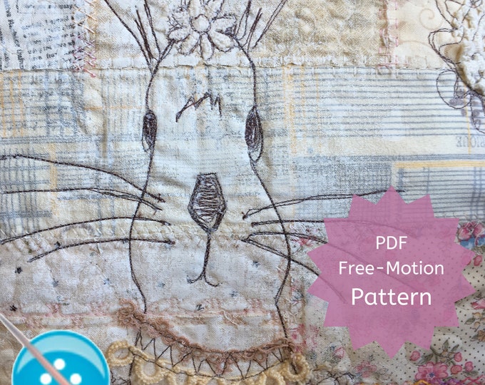 Digital Sewing Pattern, Longhorn Collage Quilt Pattern, Youtube Project ...