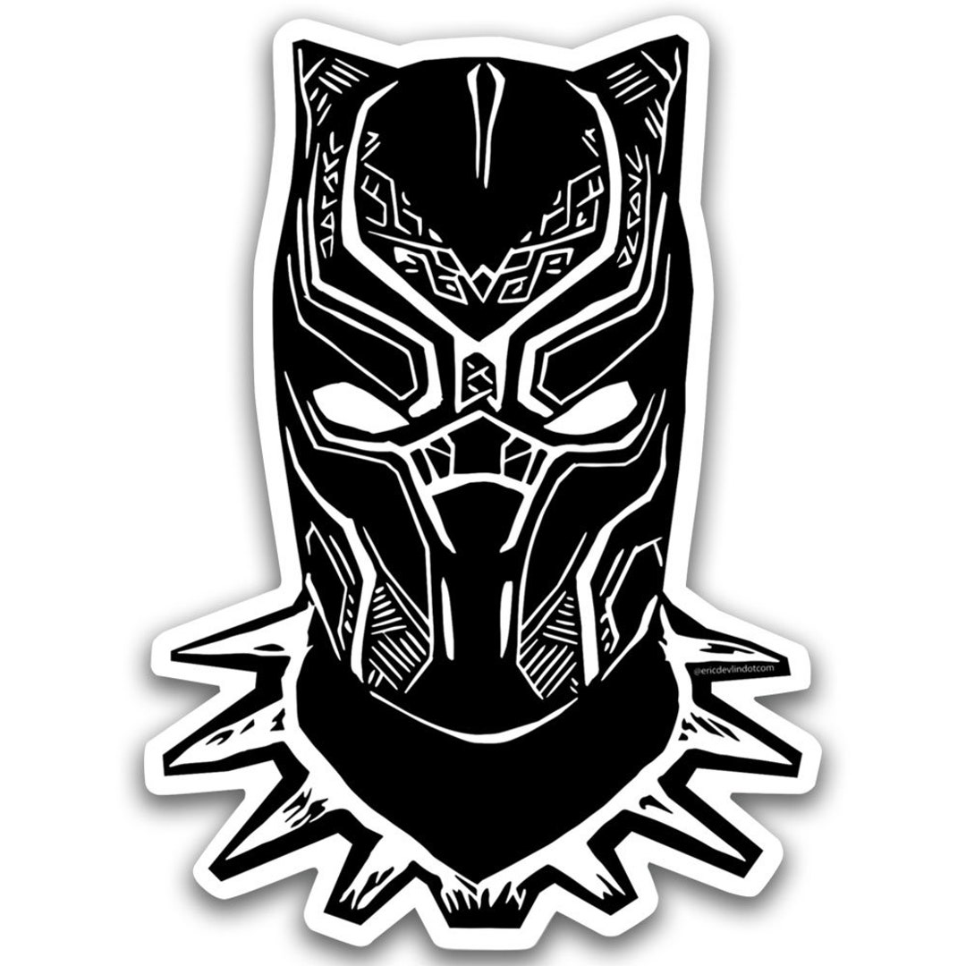 Wakanda Forever Sticker - B&W or Metallic - Etsy