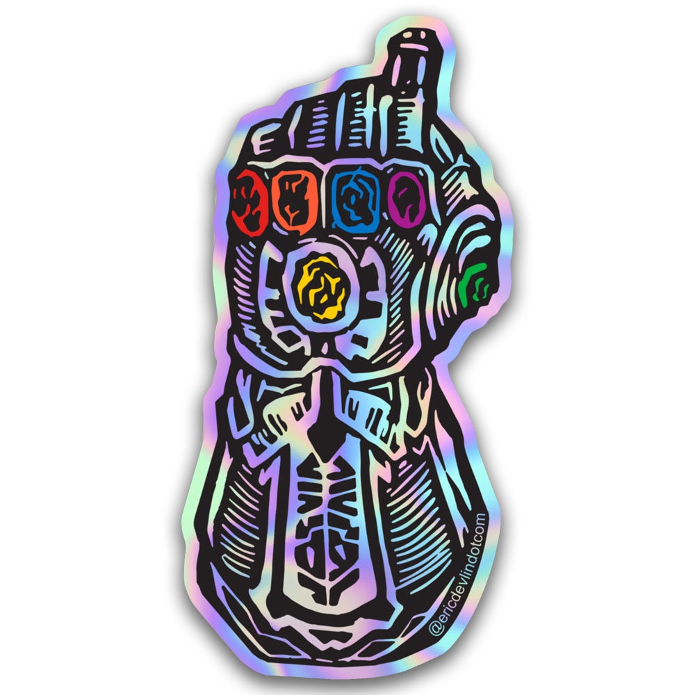 Infinity Gauntlet Sticker Craft Paper or Holographic - Etsy