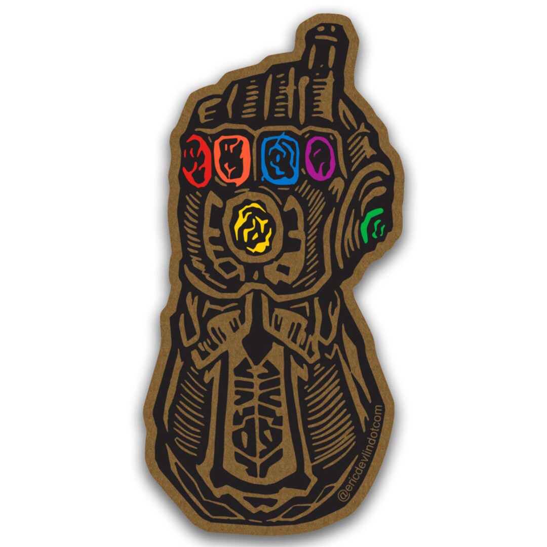 Infinity Gauntlet Sticker Craft Paper or Holographic - Etsy