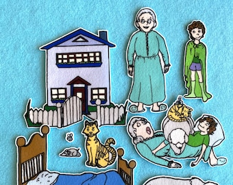 The Napping House Felt Story Set - Etsy