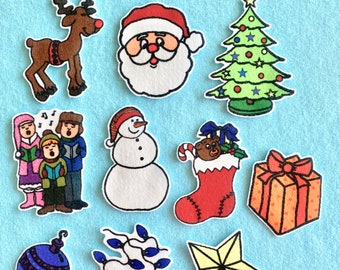 Five Little Snowflakes Felt / Flannel Board / Puppet Set for Literacy ...