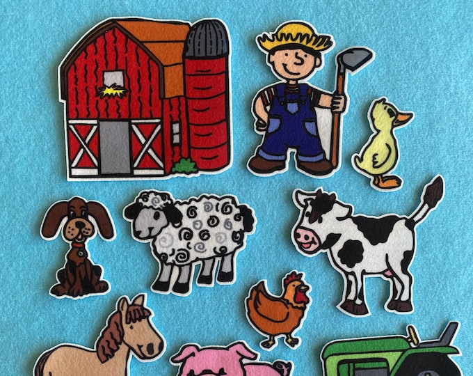 Old Macdonald Had a Farm Felt Board Set - Flannel Board Stories W ...