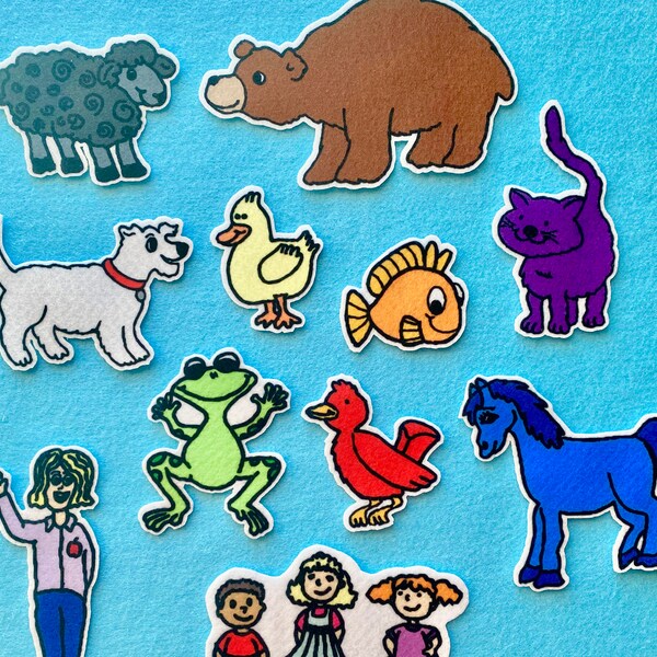 Old Macdonald Had a Farm Felt Board Set Flannel Board Stories W Animals ...