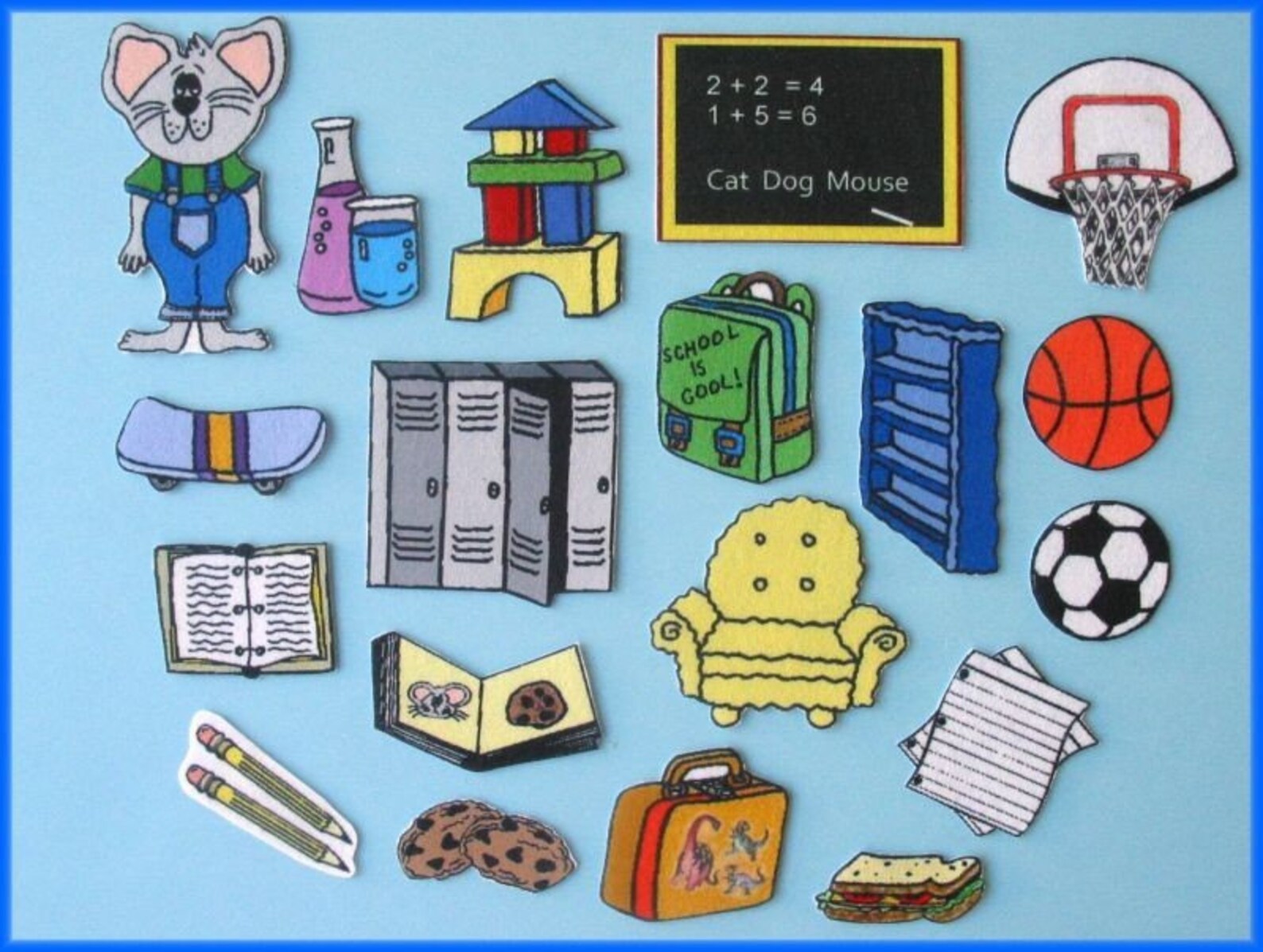 If You Take a Mouse to School Felt/ Flannel Board Set - Etsy