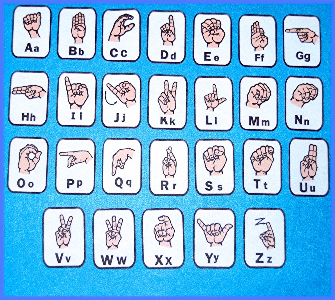 Sign Language Alphabet Felt Board Set -includes 26 Letter Signs - Etsy