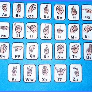 Sign Language Alphabet Felt Board Set -includes 26 Letter Signs - Etsy