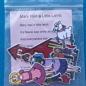 Mary Had a Little Lamb Felt / Flannel Board Set, Children's Songs ...