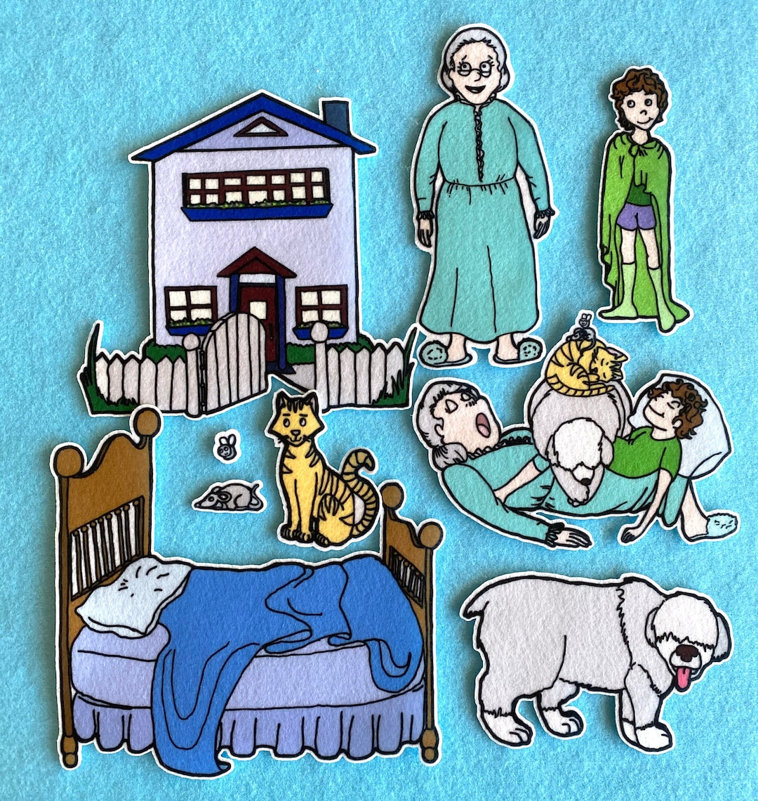 The Napping House Felt Board Story. Teachers. Story Time. Flannel Board ...